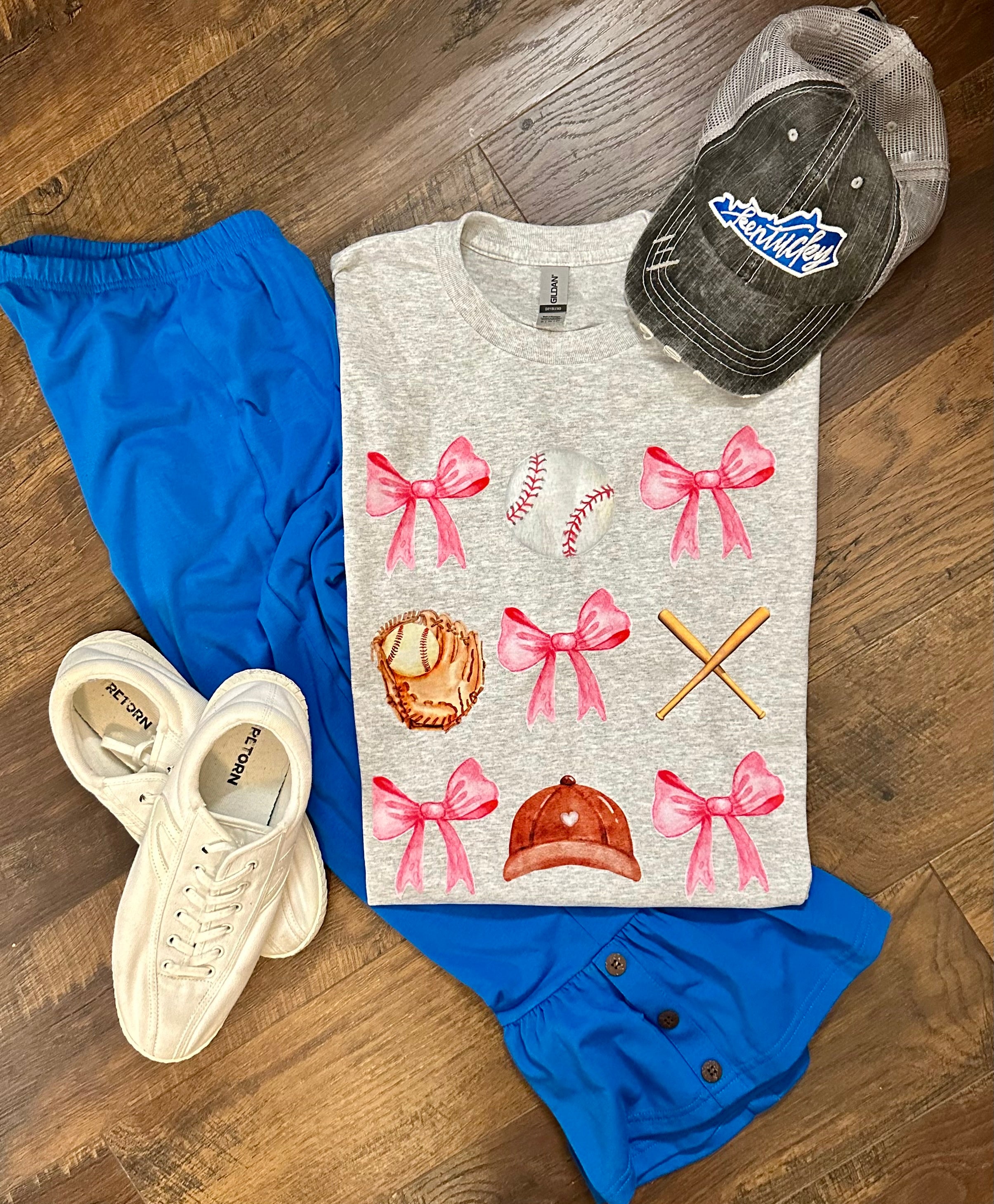 Coquette pink ribbon baseball tee – Nanadstees