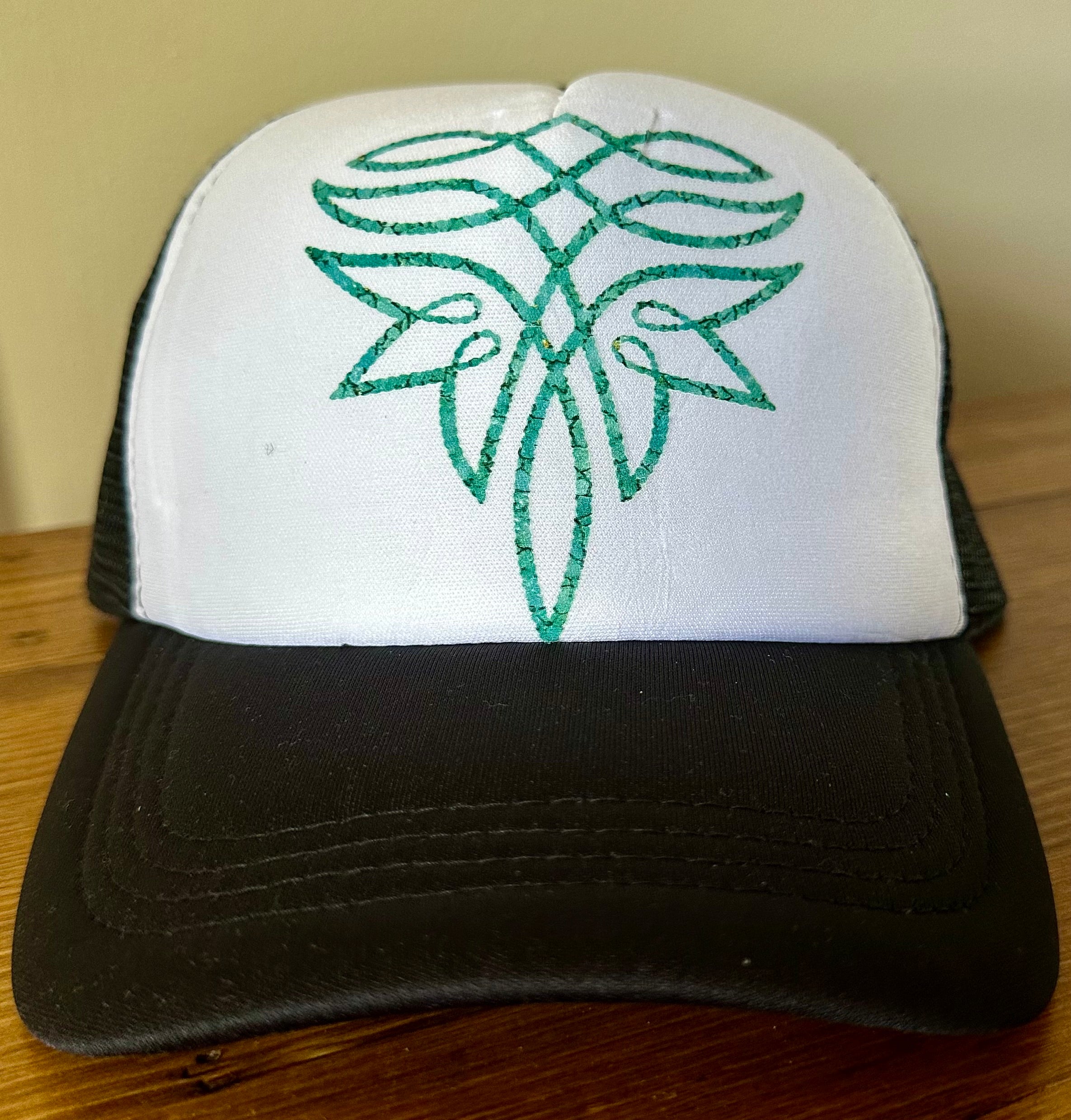 Boot stitch turquoise hat – Nanadstees